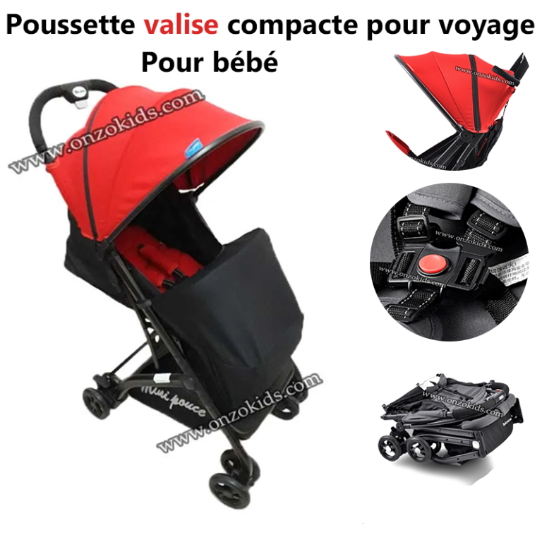 Poussette valise compacte pour voyage pour bébé - Mini pouce