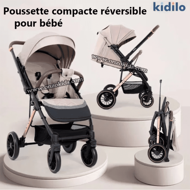 Poussette compacte réversible pour bébé EVA | Kidilo